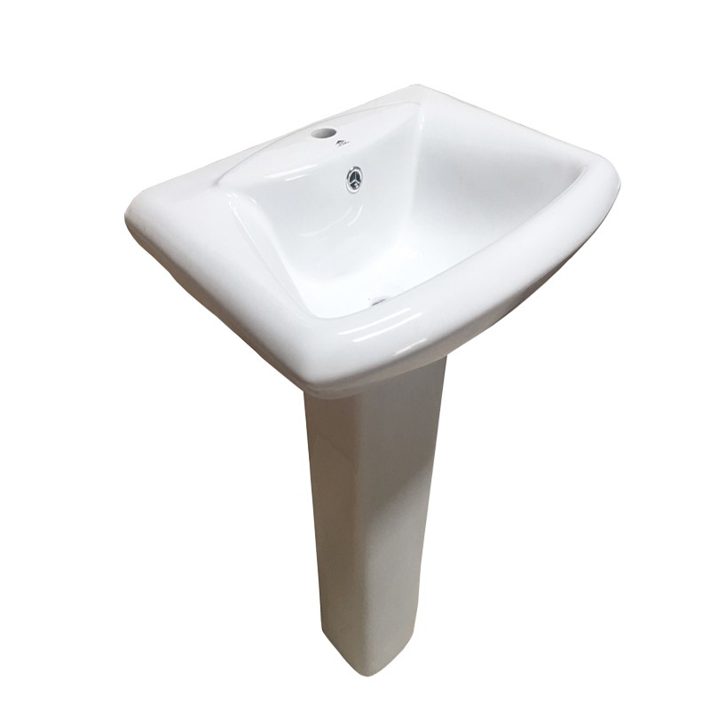 LAVE MAIN BLANC AVEC COLONNE 560*515*810MM REF:D623 | Bricodis