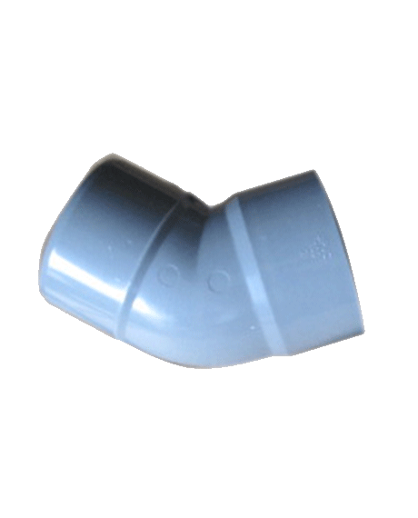 COUDE PVC GRIS 100MM M/F 45° – Bricodis