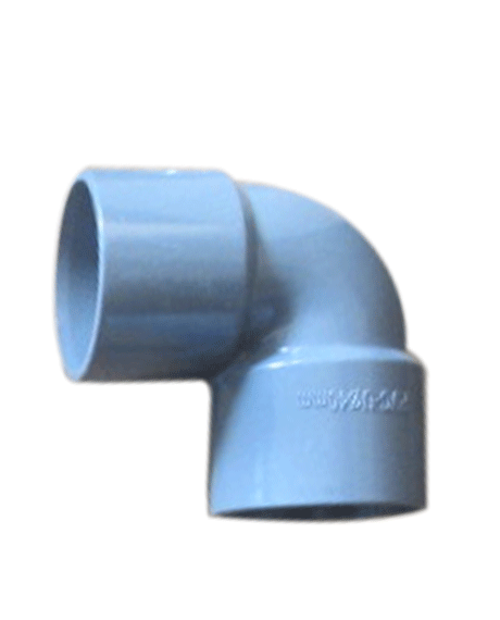 COUDE PVC GRIS 40MM M/F 90° – Bricodis